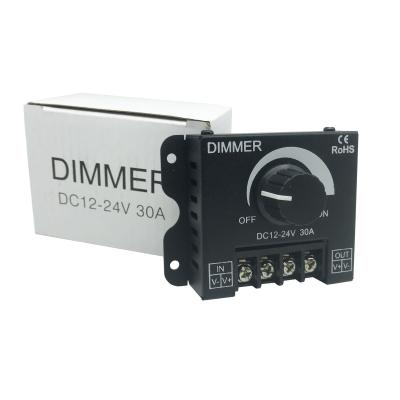 China Brightness Stepless LED Controller Dimmer 30A For LED Monochrome Strip Light for sale