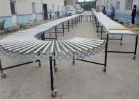 China Powered or Non-powered Flexible Roller Conveyor Expandable Roller Type Conveyor for sale