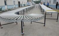 China Adjustable Height Flexible Roller Conveyor with Stainless Steel Material for sale