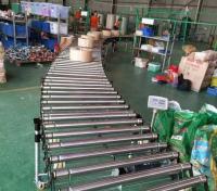 China Adjustable Height Flexible Roller Conveyor with Stainless Steel Material for sale