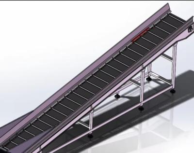 China Customizable Speed PVC or PU Belt Conveyor with Adjustable Height for sale