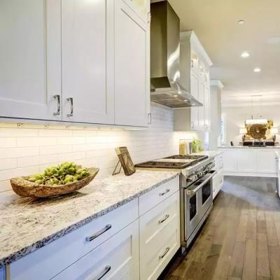Cina Modern Lacquer Finish Marble Kitchen Cabinets Self Assemble in vendita