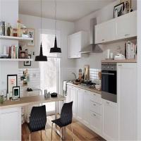 China Customized Modern Lacquer Kitchen Cabinet Set 18mm MDF Eco Friendly E0 E1 for sale