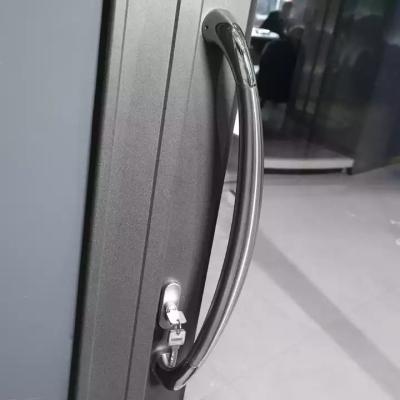 China Customized Modern Multi Panel Sliding Doors , Temper Glass Aluminum Frame Doors for sale