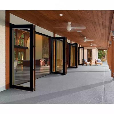 Κίνα Aluminium Alloy Bifold Patio Doors Swing Energy Efficient 2.0mm Thermal Break προς πώληση