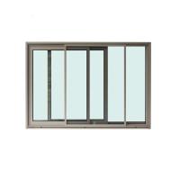 China Custom Size Sliding Polycarbonate PVC Window Horizontal Vertical Design for Balcony for sale