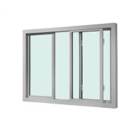 China Custom Size Sliding Polycarbonate PVC Window Horizontal Vertical Design for Balcony for sale