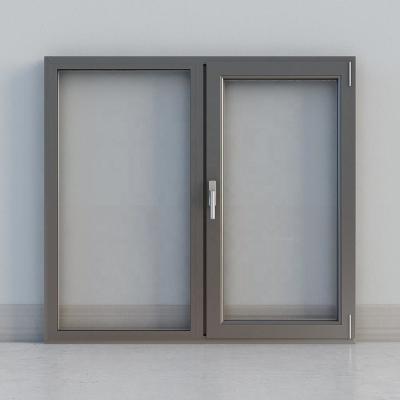 Cina Double Glazed Commercial Aluminum Frame Windows Tempered Glass Swing in vendita