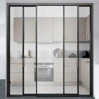 China Modern Aluminum Double Glazed Sliding Doors Push Pull Opening Custom Sizes for sale