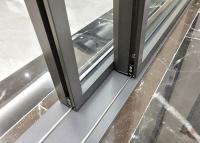 China Modern Aluminum Double Glazed Sliding Doors Push Pull Opening Custom Sizes for sale