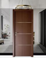 China Customized Waterproof WPC PVC Internal Bedroom Door with Sound Proof MDF and Solid Wood Frame for sale