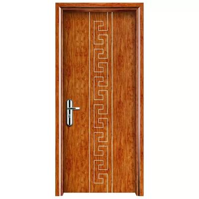 China Waterproof Customized Wooden Plywood Room Door PVC WPC Internal Te koop