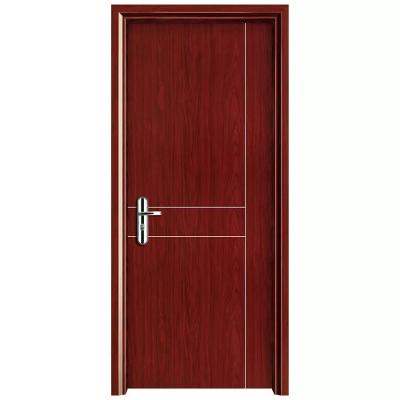 China Waterproof Customized Wooden Plywood Room Door PVC WPC Internal Te koop