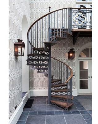 Cina Used Metal External Outdoor Spiral Staircases Solid Wood / Laminated Tempered Glass in vendita