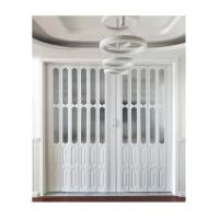 China 10mm Plastic Interior Sliding PVC Folding Door Surface Finished Custom Sizes for sale