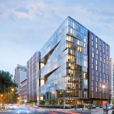 Cina Cladding Glass Facade Hidden Frame Glass Curtain Wall Commercial in vendita