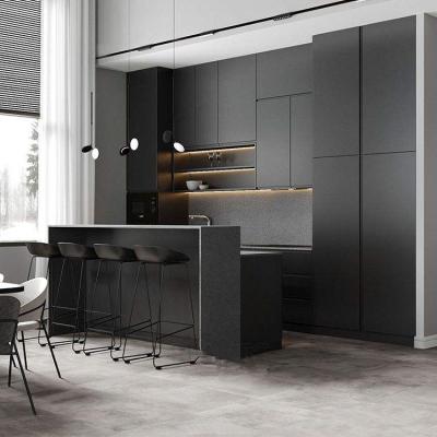 Cina Luxury Furniture New Designs Modern Kitchen Cupboard Cabinet PVC Countertop in vendita