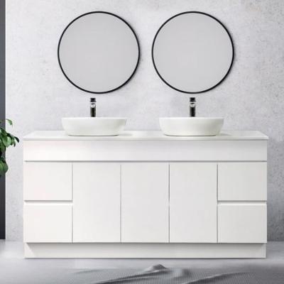 Cina Freestanding Double Sink Vanity , Design Solid Wood Bathroom Vanity Units in vendita