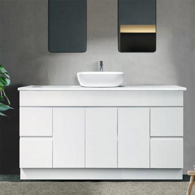 Cina Freestanding Double Sink Vanity , Design Solid Wood Bathroom Vanity Units in vendita