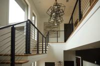 China SUS304 Cable Railing Balustrade for Stairs Matte Black 1000mm Height for sale