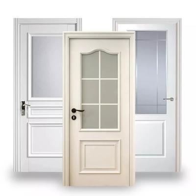 Cina Isolamento acustico Interni moderni Vetro Porta in legno Compensato Design in vendita