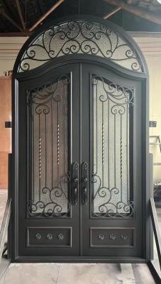 Cina Porte d'acciaio del giardino dell'arco, nuovo portone del ferro battuto della villa di progettazione in vendita