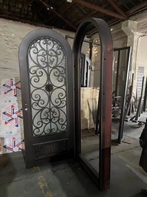 Cina Porte d'acciaio del giardino dell'arco, nuovo portone del ferro battuto della villa di progettazione in vendita