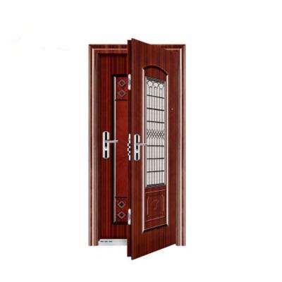 Cina Porte di entrata d'acciaio di sicurezza, porta di entrata esteriore con la striscia di alluminio in vendita