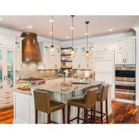 China Ready to Assemble Solid Wood White Shaker Style Modular Kitchen Cabinets Custom Sizes for sale