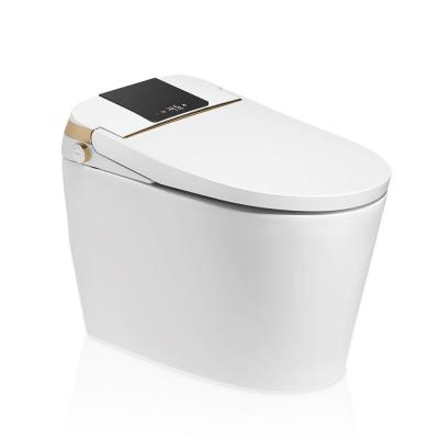 China Luxury Bathroom Sensor Electric Automatic Flush Wc Bidet Intelligent Smart Toilet for sale