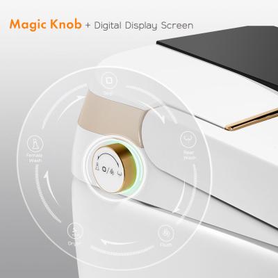 China Luxury Bathroom Sensor Electric Automatic Flush Wc Bidet Intelligent Smart Toilet for sale