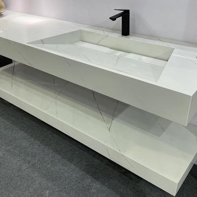 China Washbasin New Italian Design White Color Sanitary Ware Bathroom Double Wash Basin Sink for sale
