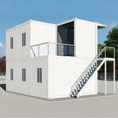 China Extended Foldable Prefab Container Homes_40ft Folding Living Container Cabin Foldable Container House for sale