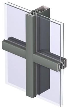 Cina Forte isolamento termico di vetro laminato di alluminio durevole della parete divisoria in vendita