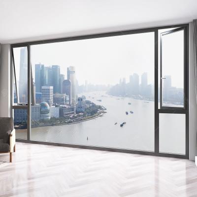 China Clear Glass Aluminum Casement Double Glazed Windows For Mobile Homes for sale