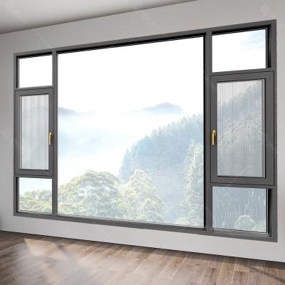 China Clear Glass Aluminum Casement Double Glazed Windows For Mobile Homes for sale