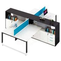 China Modular Office Workstations 2 4 6 Seater Desk with Privacy Panel E1 MFC for sale