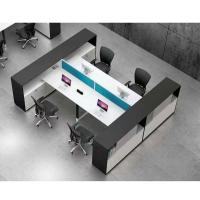 China Modular Office Workstations 2 4 6 Seater Desk with Privacy Panel E1 MFC for sale