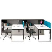 China Modular Office Workstations 2 4 6 Seater Desk with Privacy Panel E1 MFC for sale