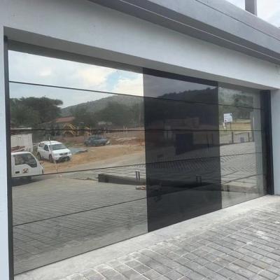 Cina 12 16 porte di vetro a piena vista di alluminio del garage da 18 piedi Frameless in vendita