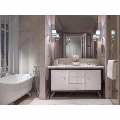 Cina Insieme di camera da letto scolpito stile europeo di qualità superiore della villa della mobilia dell'hotel del FSC in vendita