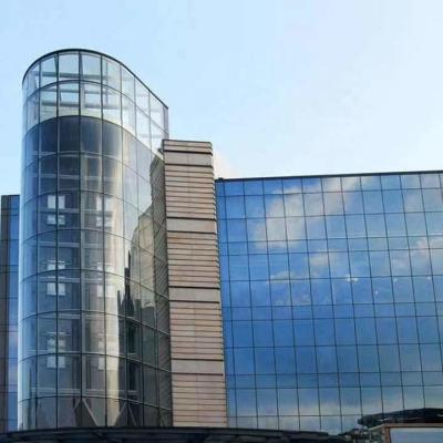 Cina Facciata bassa di alluminio lustrata doppio della parete divisoria di vetro E della parete divisoria di modo in vendita