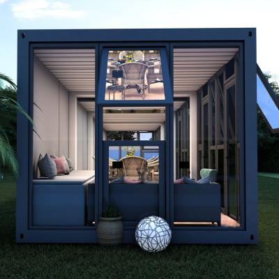 China Carport Movable Prefab Container House 20ft Shipping Container Cabin for sale