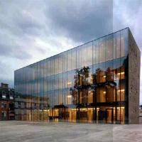China Blast Resistant Unitized Glass Aluminum Curtain Wall Cladding System 50mm Depth for sale