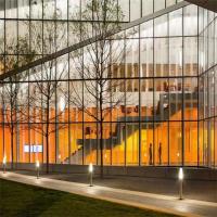 China Blast Resistant Unitized Glass Aluminum Curtain Wall Cladding System 50mm Depth for sale