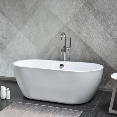 China CE CUPC European Acrylic Freestanding Bathtub High Gloss Corner Soaking Tub for sale