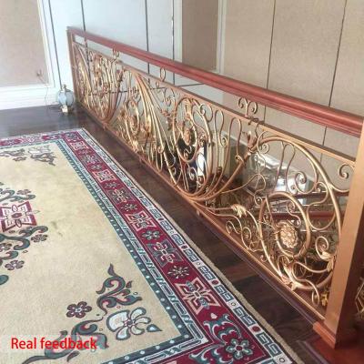 Cina Anti aste della ringhiera della scala del ferro battuto della ruggine di Ringhiera Delle Scale Interior Stair Railings in vendita
