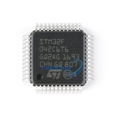 中国 ARM based 32-bit MCU STM32F042C6T6 32 KB Flash ARM Microcontrollers 48 MHz CPU, USB, CAN 販売のため
