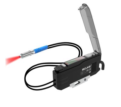 China Plastic Digital Display Fiber Optic Amplifier Sensor Fast Respond for sale
