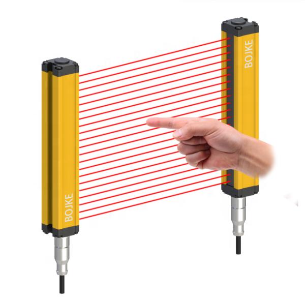 Quality Photoelectric Barrier Safety Light Curtain Sensor Beam Pitch 10mm 20mm 40mm Optical Grating for sale